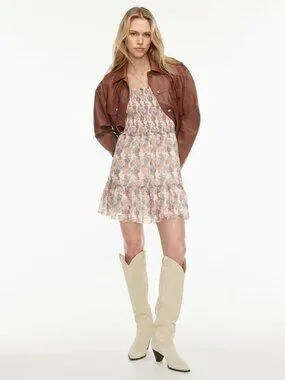 Aritzia | Dresses | Aritzia Wilfred Tempest Sleeveless Tiered Chiffon ...